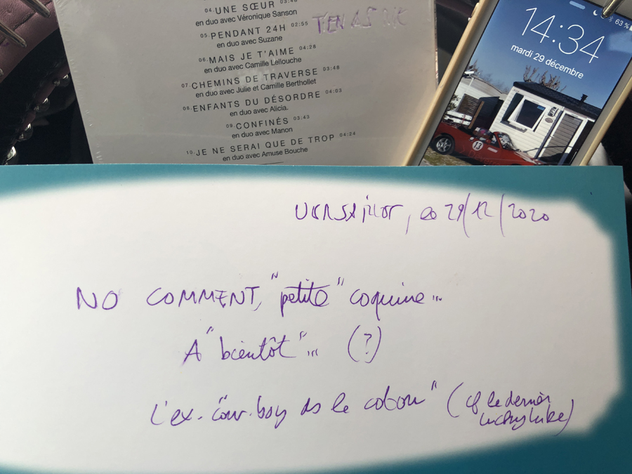 CE SOIR, JE VOUS QUITTE.............